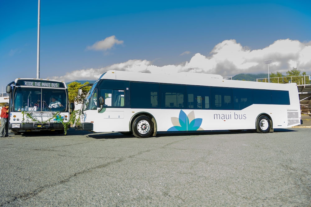 Hawaii Ahe New Maui Buses Blessed; Two Eldorado Transit Buses Replacing ...