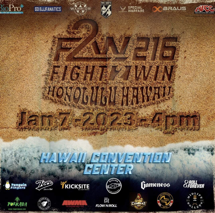Hawaii Ahe Fight 2 Win Jiu Jitsu returns to Honolulu for F2W 216 on ...